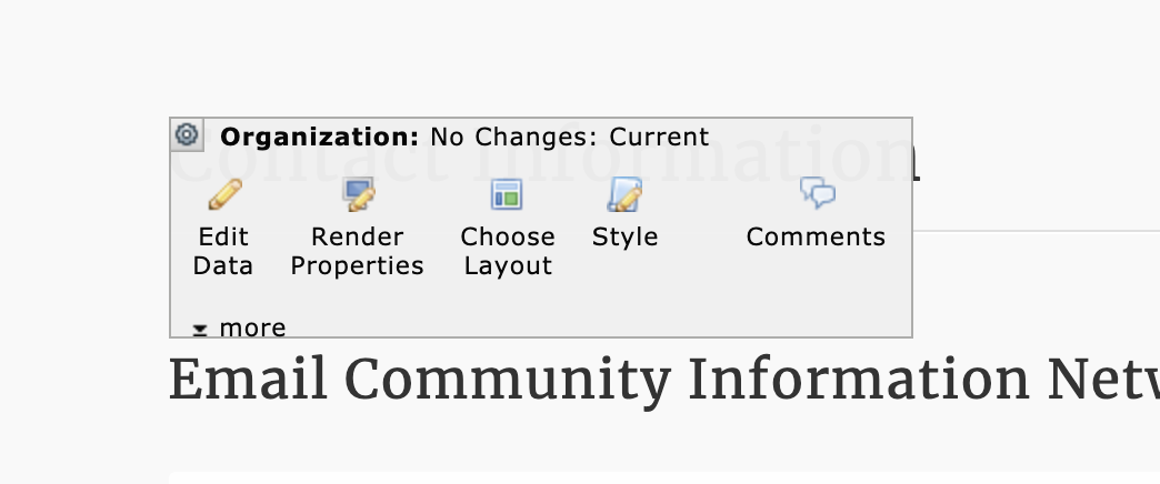 Organization Contact Element