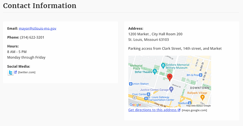 Organization Contact Element
